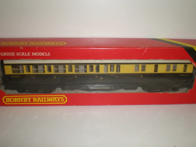 HORNBY R430 GWR Coach 57' Brake 3rd. Brown & Cream. Vintage Model ...