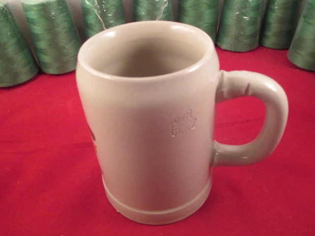 VINTAGE CLAY BEER Stein HENNINGER BRAU Mug Cup 0.5L $14.00 - PicClick CA
