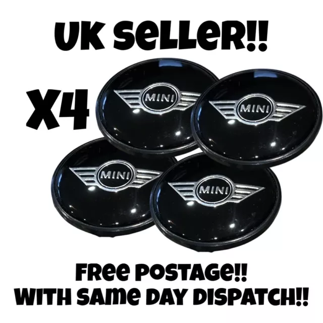 MINI COOPER WINGED caps X4 Wheel Center Hub Cap Car Logo JCW 54mm ...