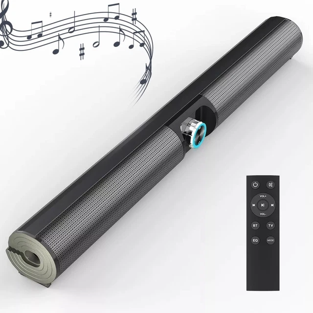 POWERFUL TV SOUND Bar Wireless Bluetooth Speaker Compact Soundbar ...
