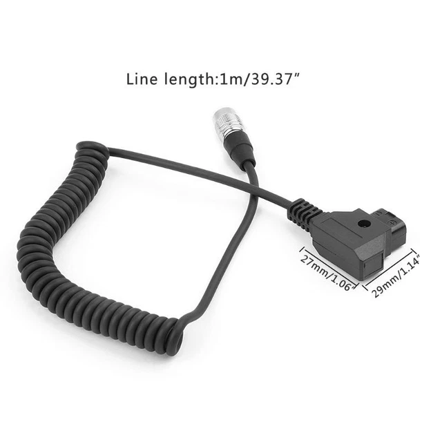 D-TAP TO HIROSE 4pin Male Plug Power Cable Sound Devices For Zoom F8 ...