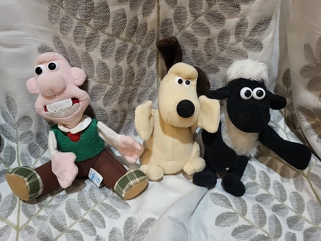WALLACE AND GROMIT, Shaun Finger Puppets Soft Plush Toys Animation ...