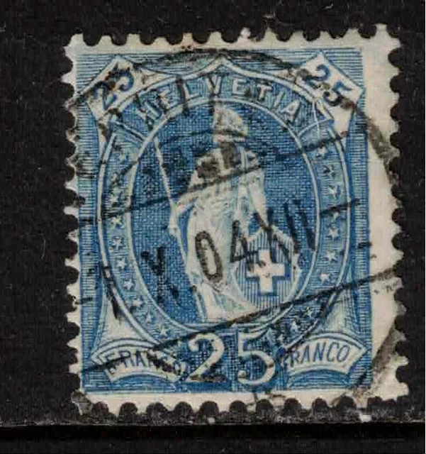 SWITZERLAND HELVETIA 1882-1903 SG156a 25c blue Used £0.99 - PicClick UK