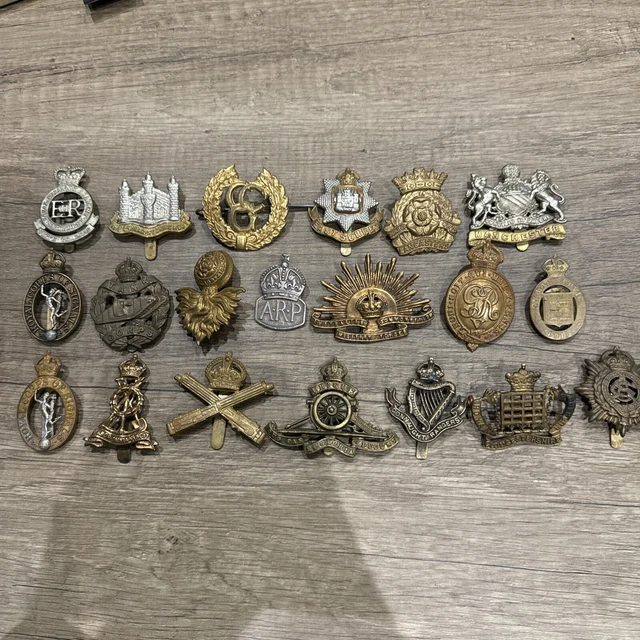 ORIGINAL MILITARY WW1 WW2 British Army Cap Badges £20.00 - PicClick UK