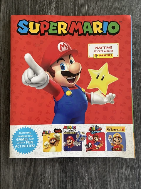 PANINI SUPER MARIO Play Time Sticker Album 100% Complete £39.99 ...