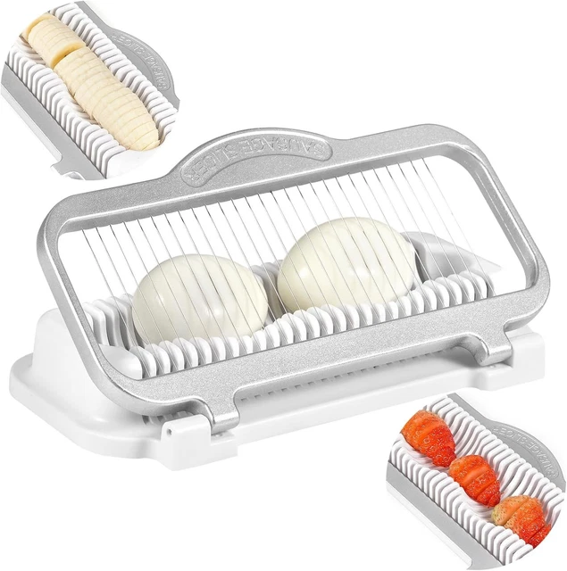 EGGS SLICER CUTTER Eggs Chopper Hard Eggs Stainless steel slicer banana ...