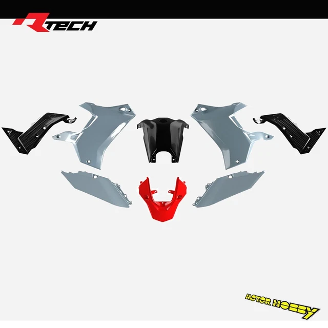 KIT PLASTICHE RTECH T7 Revolution Yamaha Tenere’ 700 2019-2024 Grigio ...
