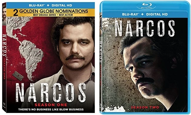 NARCOS COMPLETE PABLO Escobar TV Series Seasons 1-2 (1 & 2) NEW BLU-RAY ...