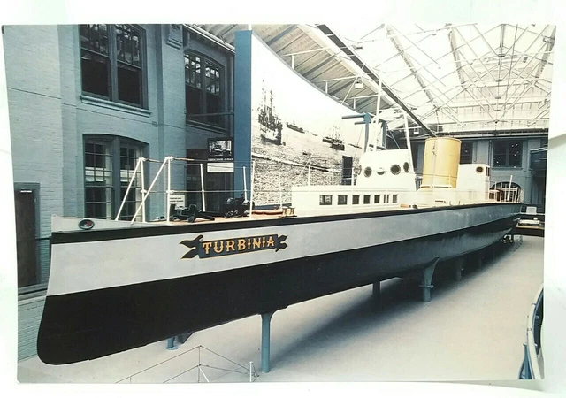 TURBINIA WORLDS FIRST Steam Turbine Driven Vessel Built 1894 Vintage ...