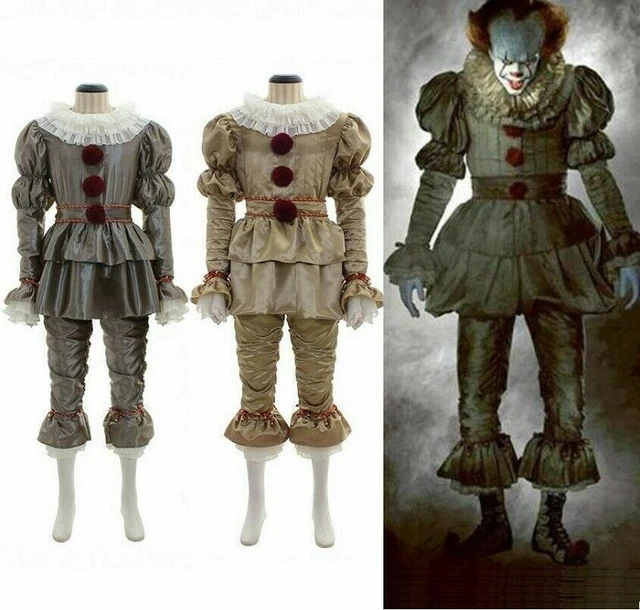 HALLOWEEN COSPLAY MEN Kids Stephen King's It Pennywise Clown Mask ...