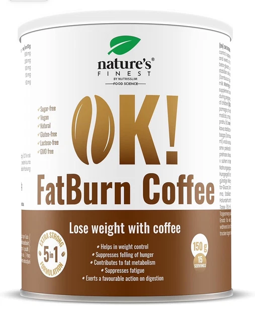 NATURE'S FINEST OK!FAT Burn Coffee, Weight Burn Diet Slimming Burner ...