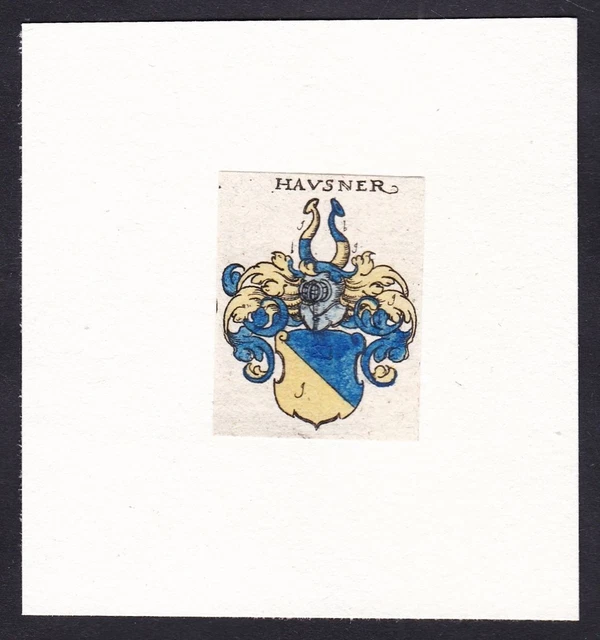 HAUSNER HAUSER ARMOIRIES Coat Of Arms Blason Héraldique Heraldry ...