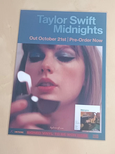 TAYLOR SWIFT MIDNIGHTS AUSTRALIA PROMO POSTER - Laminated - Ready To ...