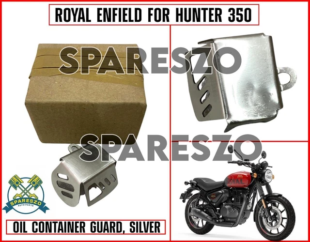 ROYAL ENFIELD HUNTER 350 "PROTECTOR DEL CONTENEDOR DE ACEITE, PLATA ...