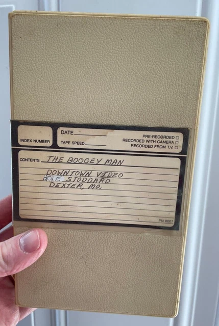 THE BOOGEYMAN VIDEO Store Clamshell VHS Case Horror John Carradine CASE ...