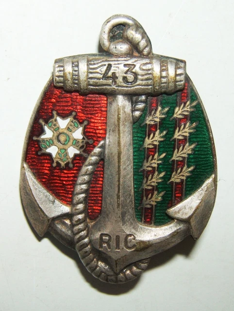 INSIGNE 43° REGIMENT D'INFANTERIE COLONIALE - Drago EUR 20,00 - PicClick FR