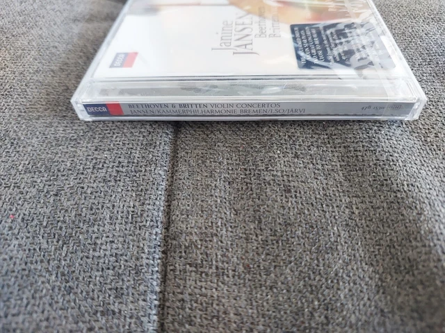 JANICE JANSEN BEETHOVEN Britten Violin Concertos Paavo Jarvi CD New ...