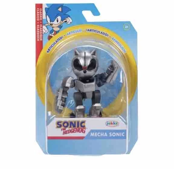 SONIC THE HEDGEHOG Classic Mecha Sonic 6cm Figure 2.5” Toy Jakks ...