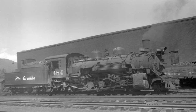 D&RGW DENVER RIO Grande Western Railway Narrow Gauge, No 484 Old Train ...