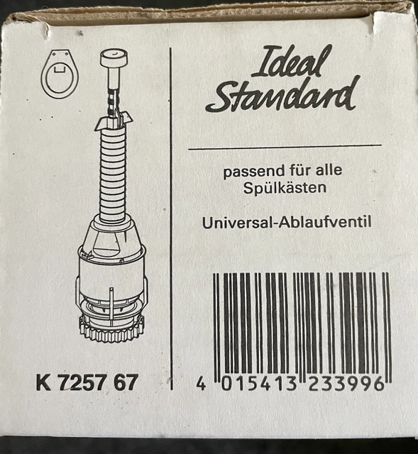 IDEAL STANDARD UNIVERSAL Ablaufventil / Heberglocke K7257 67 EUR 90,00 ...