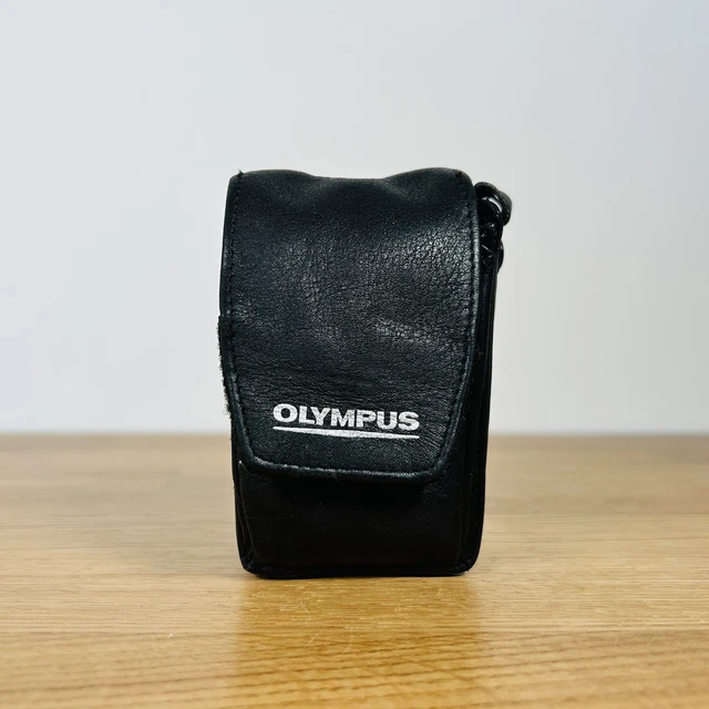 VINTAGE RETRO OLYMPUS Leather Compact Camera Case Belt Pouch For ...