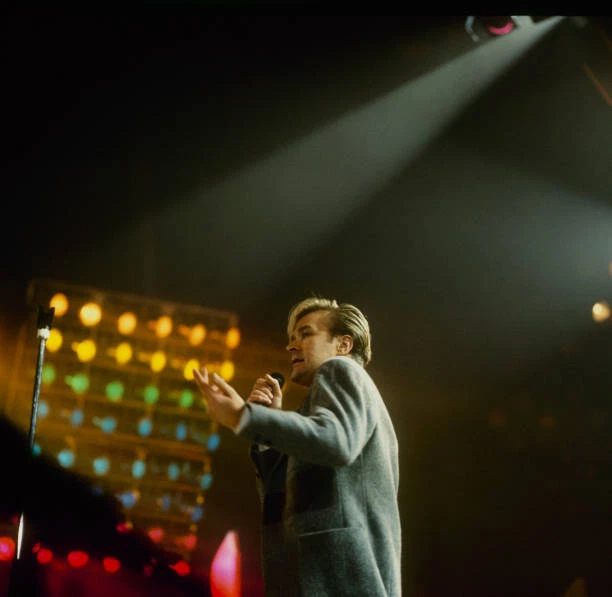 MARTIN FRY OF Abc Performs At The Montreux Rock Festival 1987 Old Photo ...