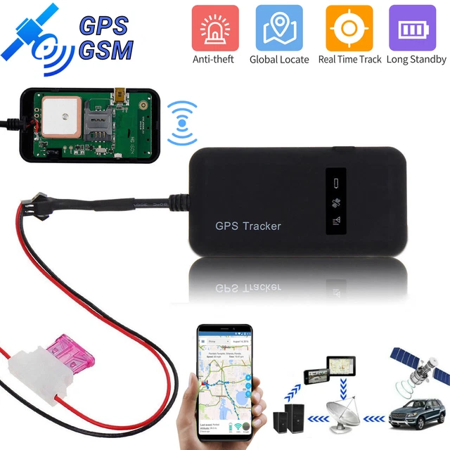 REAL-TIME GPS TRACKER Tracking Locator Device GPRS GSM Car/Motorcycle ...
