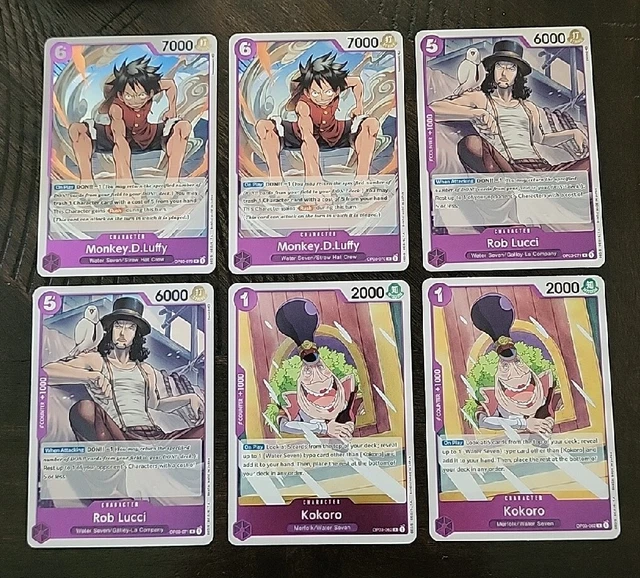 ONE PIECE CARD Game - Pillars of Strength Rare (×6) Purple Characters ...