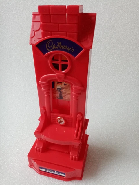 CADBURY DAIRY MILK Miniatures 2p Toy Chocolate Vending Machine Vintage ...