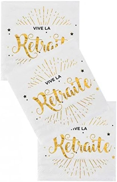 SANTEX 5649-1, SACHET De 20 Serviettes Vive La Retraite EUR 8,48 ... SANTEX 5649-1, SACHET De 20 Serviettes Vive La Retraite EUR 8,48 ...