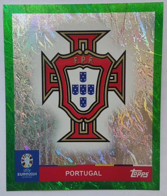 TOPPS ~ PARALLEL Sticker POR 1 Grün RAR ~ UEFA EURO 2024 ~ EM 24 Green ...