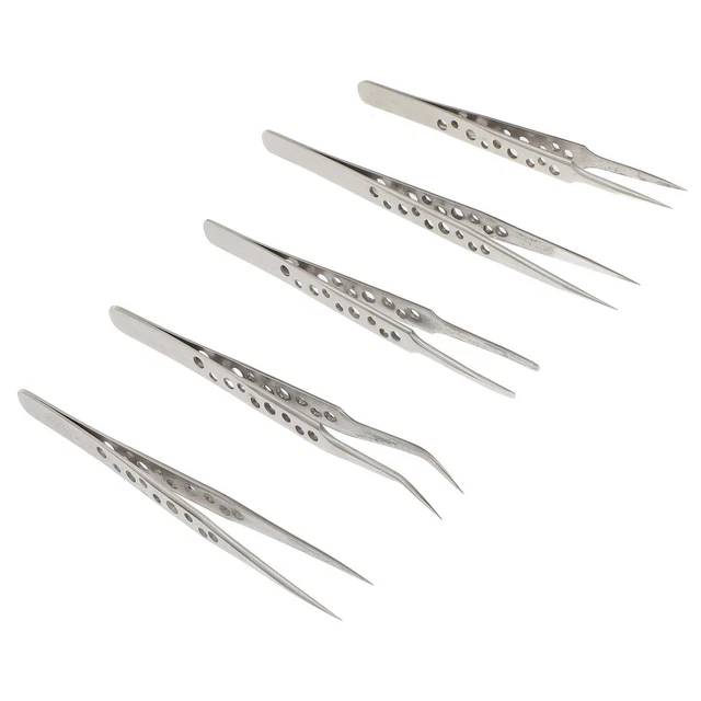 5 PCS PINZETTE Aus Edelstahl Rostfreier Keramik Präzisionspinzette EUR ...