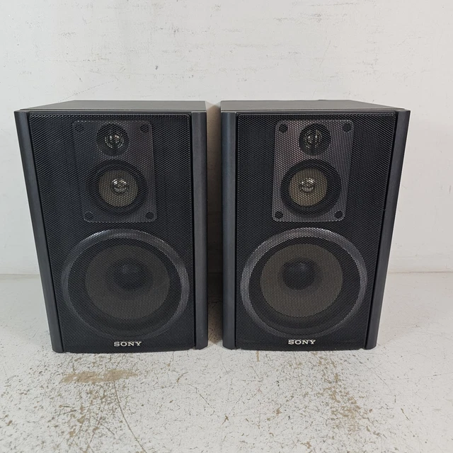 SONY SS-H1500 HI-FI Bookshelf Stereo 3-way Speakers 50w 6ohms Tested ...