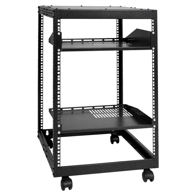 15U 4 POST Open Frame Server Rack Network Enclosure 23''-40 ...