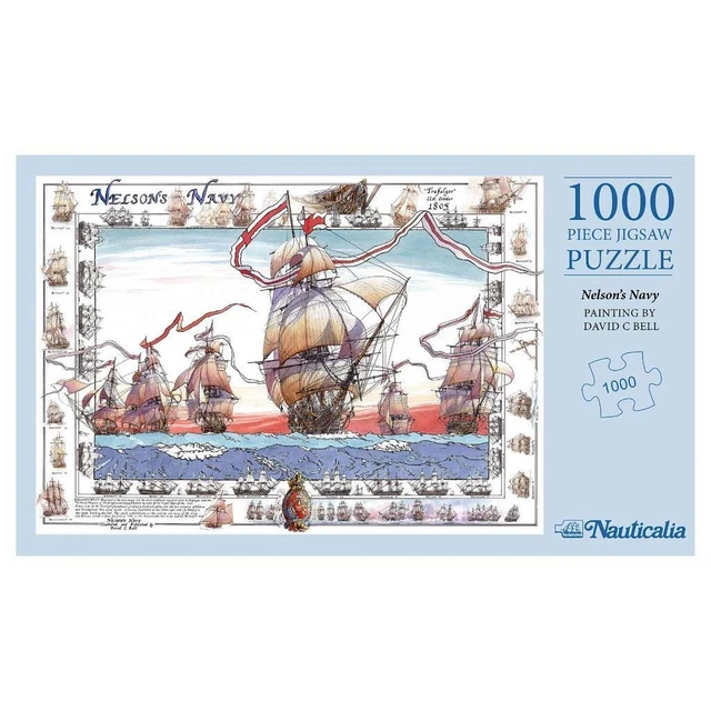 1000 PIECE JIGSAW Puzzle By David Bell HMS Victory Nelsons Navy Boat ...
