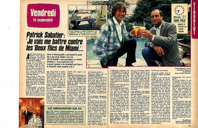 COUPURE DE PRESSE Clipping 1986 Patrick Sabatier (2 pages) EUR 5,00 - PicClick FR