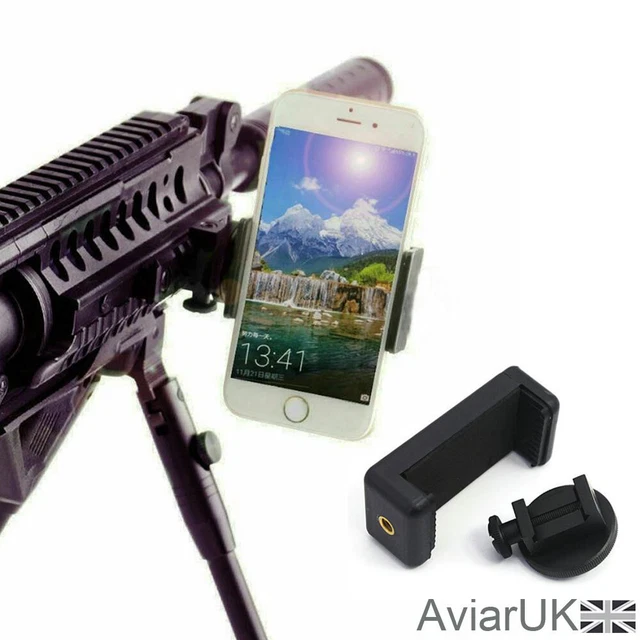 20MM WEAVER PICATINNY Gun Rail Smartphone Camera Mount Rifle IPhone QD ...