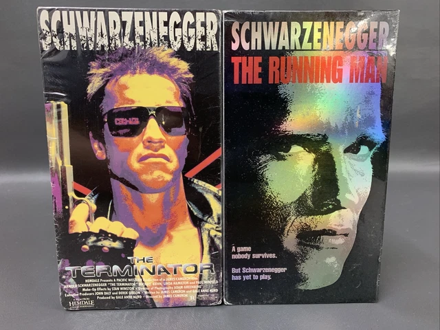 THE TERMINATOR & Running-Man (Arnold Schwarzenegger) VHS Movie Tapes (E ...