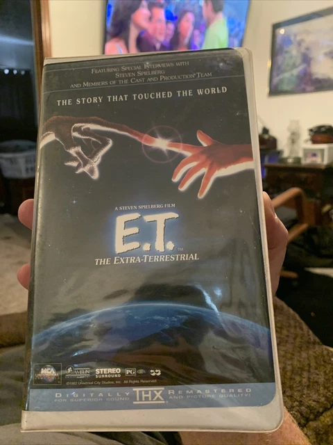 ET VHS THE Extra-Terrestrial 1996 Remastered Film E.T. Clamshell ...