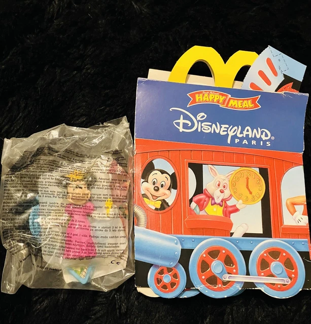 VINTAGE 1997 DISNEYLAND Paris McDonald’s happy meal box and unopened ...