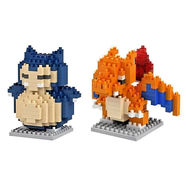 LBOYU POKÉMON CONSTRUCTOR set, Snorlax & Charizard Display Figures with ...