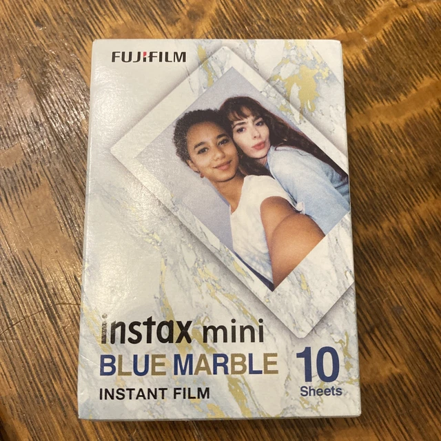 FUJIFILM INSTAX MINI, Blue Marble, Instant Film, 10 Sheets Expired 7/23 ...