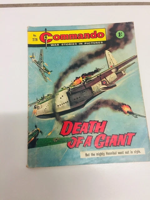 1960'S COMMANDO COMIC number 278 DEATH OF A GIANT £10.78 - PicClick UK