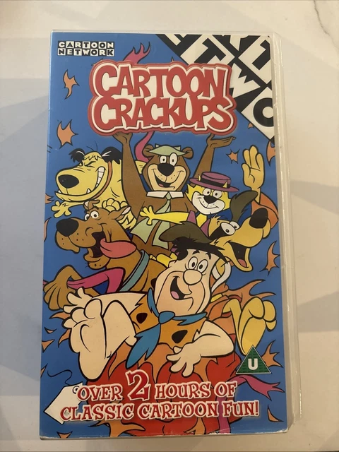 VINTAGE CARTOON NETWORK VHS Cartoon Crackups Double Tape Clam Shell £10 ...