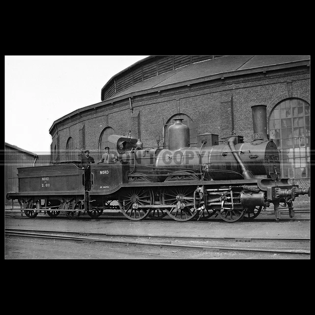 PHOTO T.000033 STEAM LOCOMOTIVE 2,801 CIE NORTHERN RAILWAYS STEAM TRAIN ...