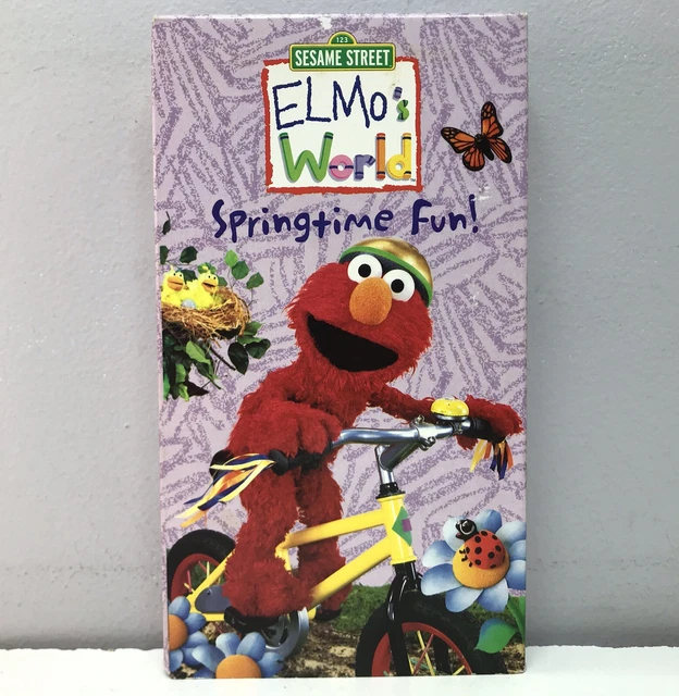 SESAME STREET ELMO'S World Springtime Fun! VHS VCR Video Tape Spring ...