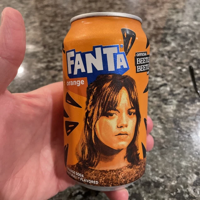 FANTA ORANGE SODA Beetlejuice Jenna Ortega Limited Edition 12oz Can NEW ...