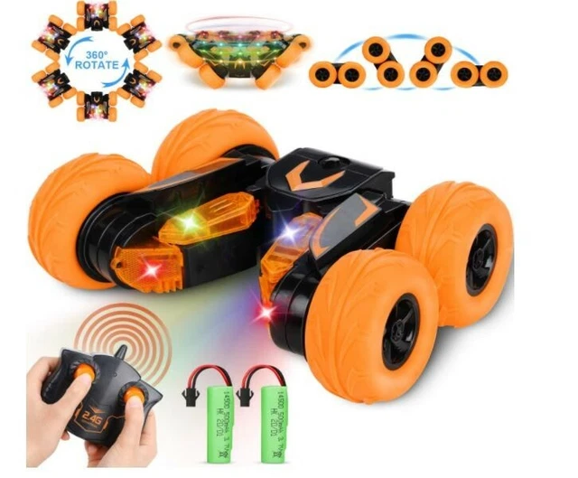 REMOTE CONTROLLED CAR / 360°Stand-Rotating,Flips & Rotation Car With 2 ...