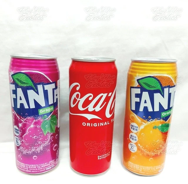 COCA COLA / Fanta Orange /Fanta Grape 500ml (JAPAN) Exotic Snack Soda ...