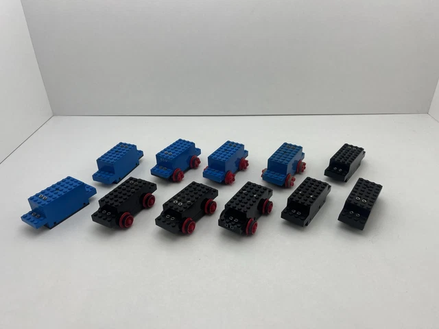 LEGO® LEGOLAND EISENBAHN 4 / 4,5V Motor blau schwarz 11 STK geprüft EL ...